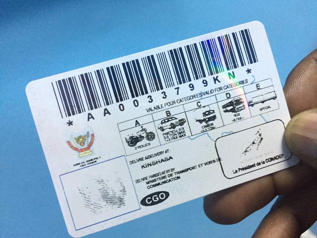RDC : Après le passeport biométrique, le gouvernement annonce le permis ...