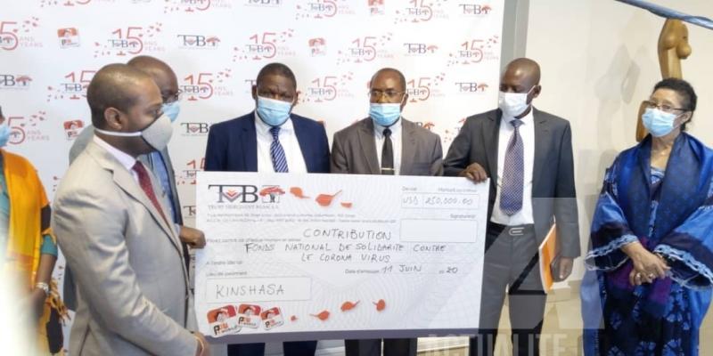 Covid-19 en RDC : la TMB octroie un don de 250 000 USD au Fonds ...