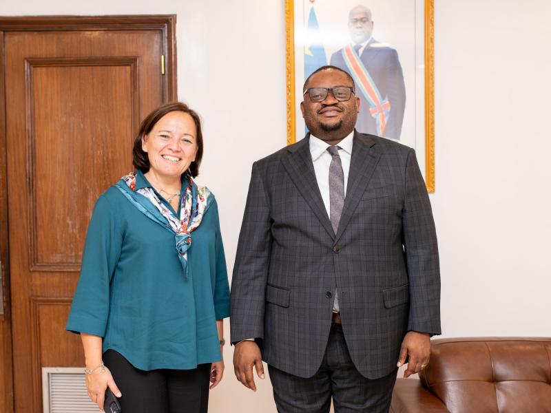 Rdc Belgique Le Ministre Doudou Fwamba Likunde Et Lambassadrice