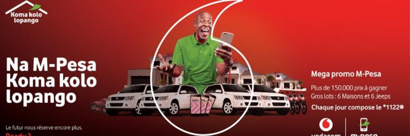 Promo “Koma kolo lopango” : M-Pesa a déjà remis 2 jeeps et 2 maisons ...