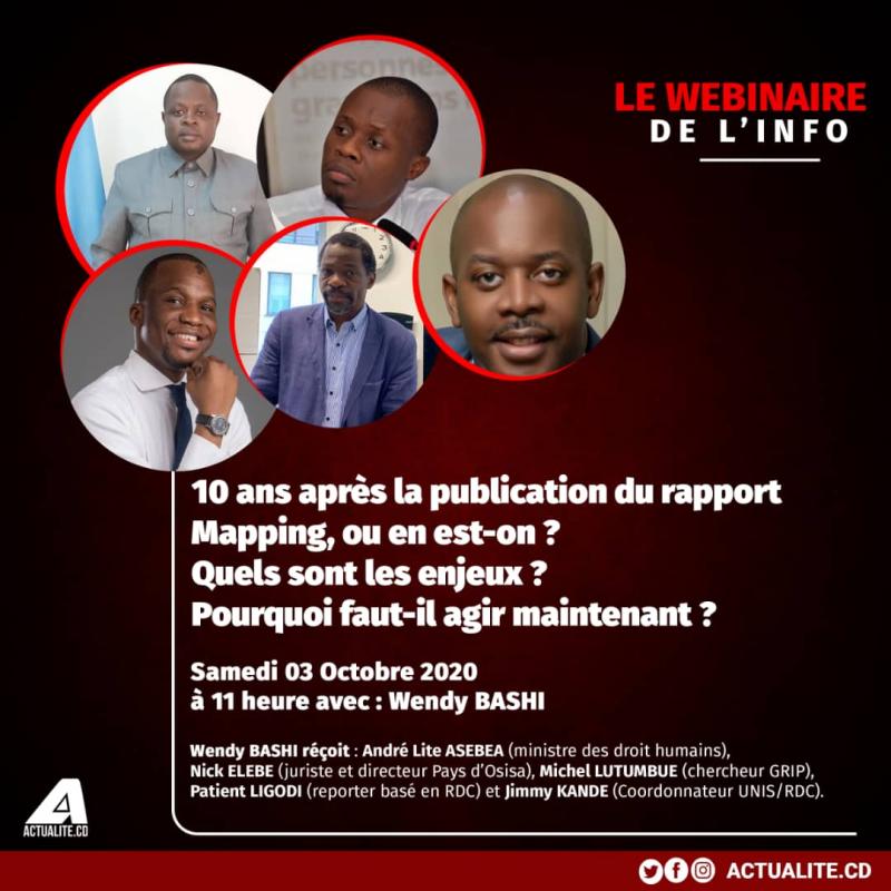Rapport Mapping : dix ans plus tard où en sommes-nous ? | Actualite.cd