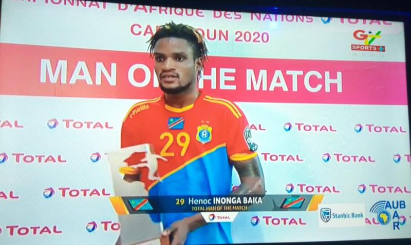 CHAN 2020/RDC-CONGO: Inonga Baka élu homme du match | Actualite.cd