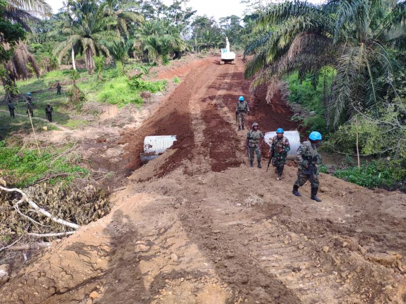 RDC: une nouvelle base militaire en construction à Kididiwe, ancien ...