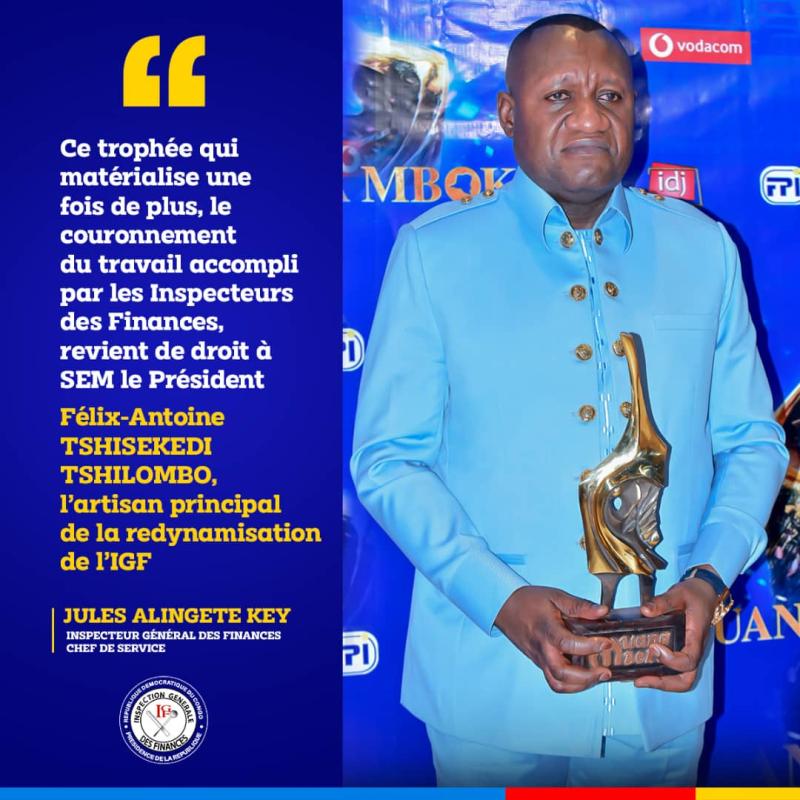 Trophée Muana Mboka: Jules Alingete récompensé dans la catégorie "Prix ...